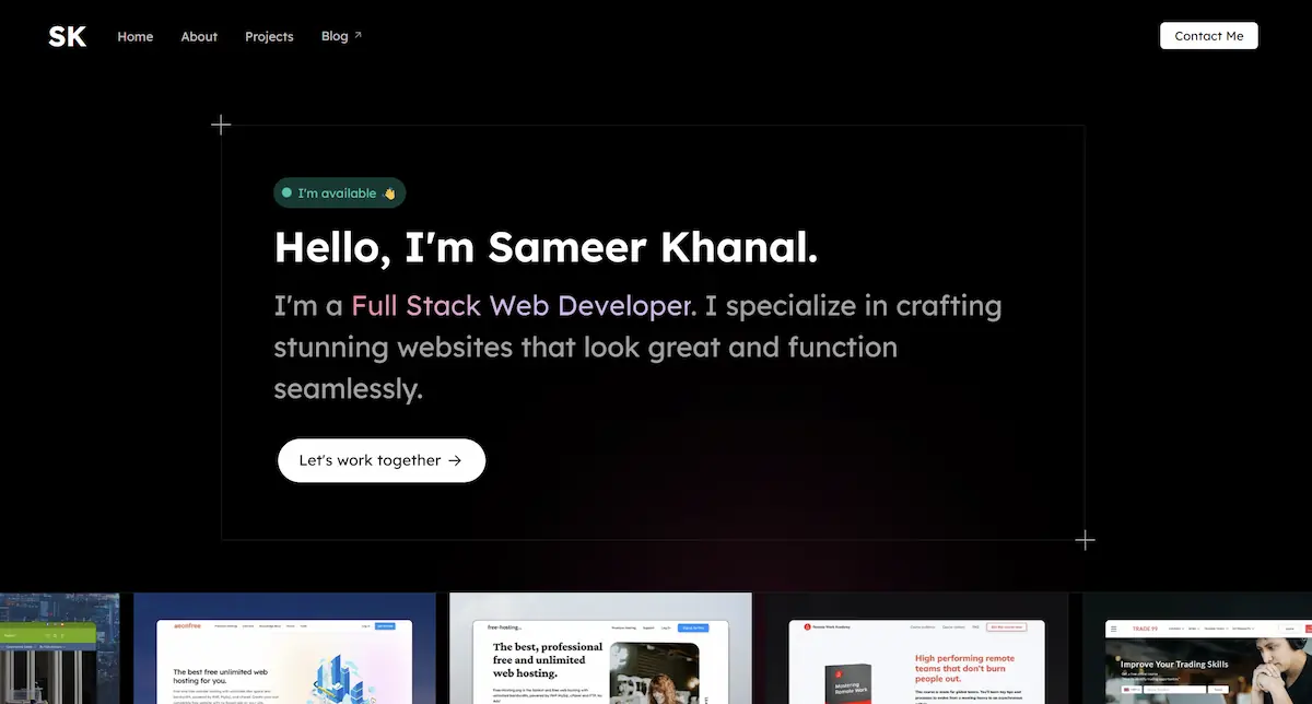 Sameer Khanal - Full Stack developer and designer